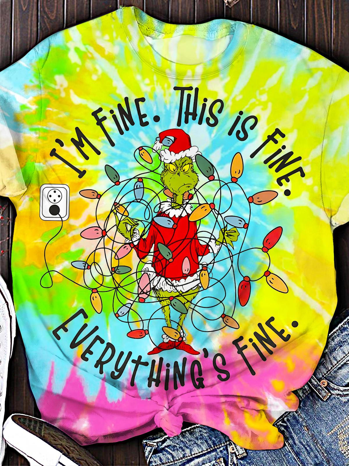Christmas Grinch Crew Neck T-shirt – Wonder closets