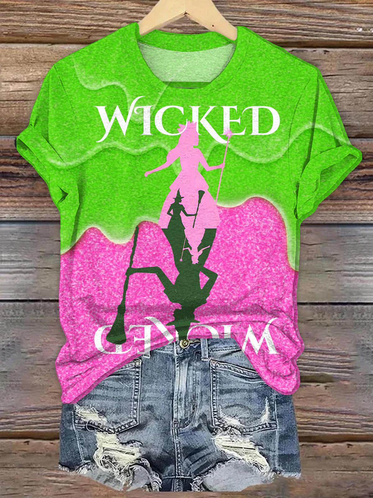 Wicked for Good Art Color Match Crew Neck T-shirt – Wonder closets