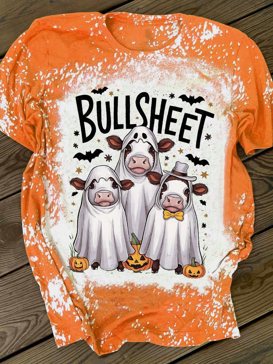 Halloween Cow Crew Neck T-shirt – Wonder closets