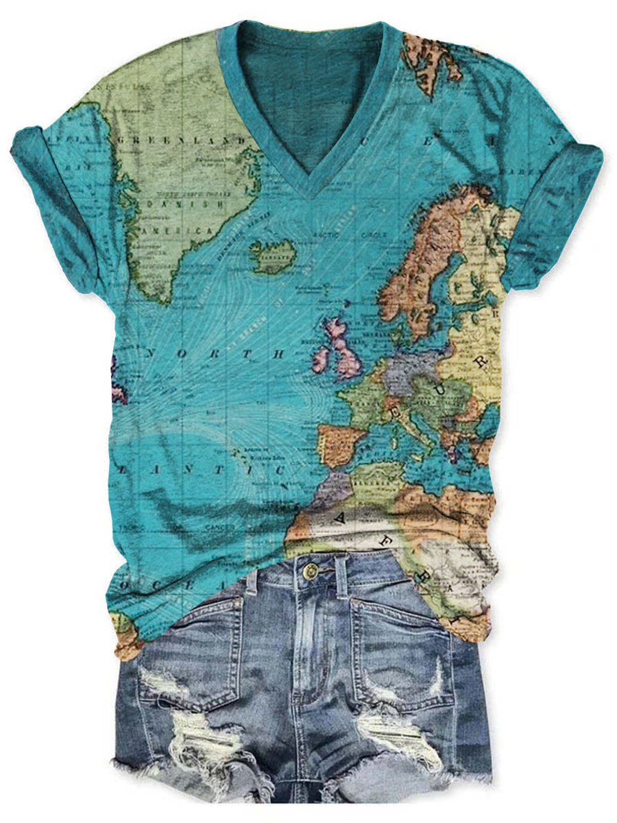 World map women T-Shirt – Wonder closets