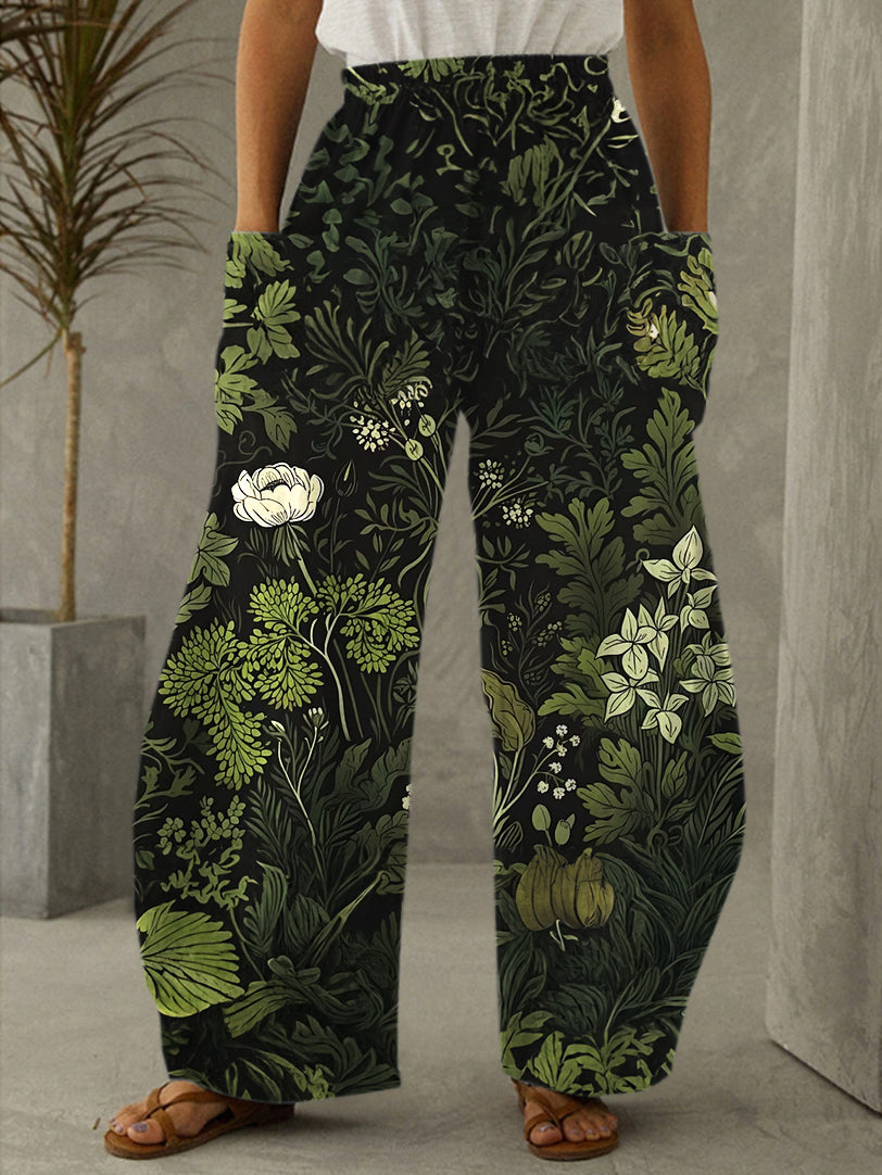 Women's Floral Print Casual Pants – Wonder closets