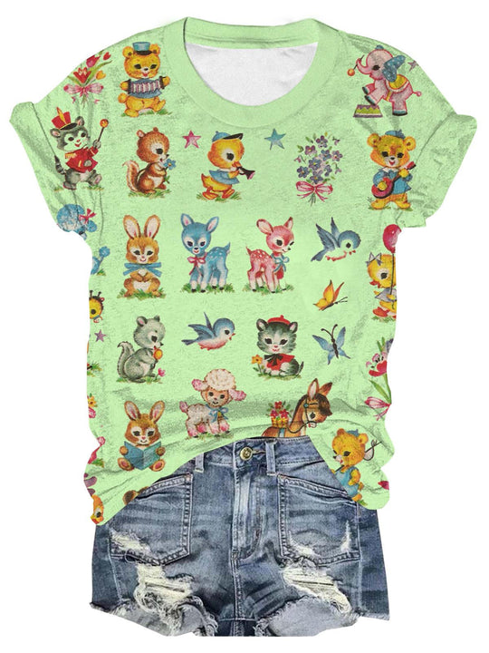 Animals Crew Neck T-Shirt – Wonder closets